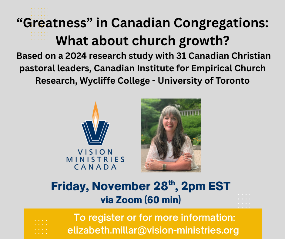 Church Growth - Research Findings - Vision Ministries Canada